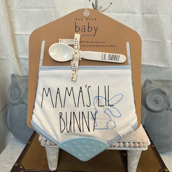 Rae Dunn | Accessories | Rae Dunn Mamas Lil Bunny Baby Bibs | Poshmark